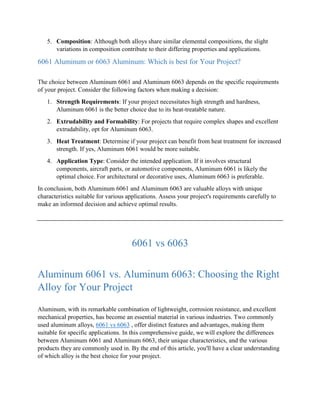 6061 vs 6063 | PDF