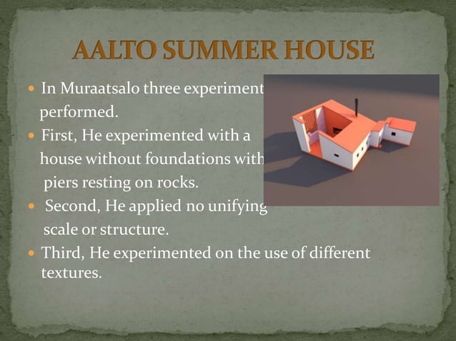Alvar Aalto Architect Biography Principles Works | PPTX