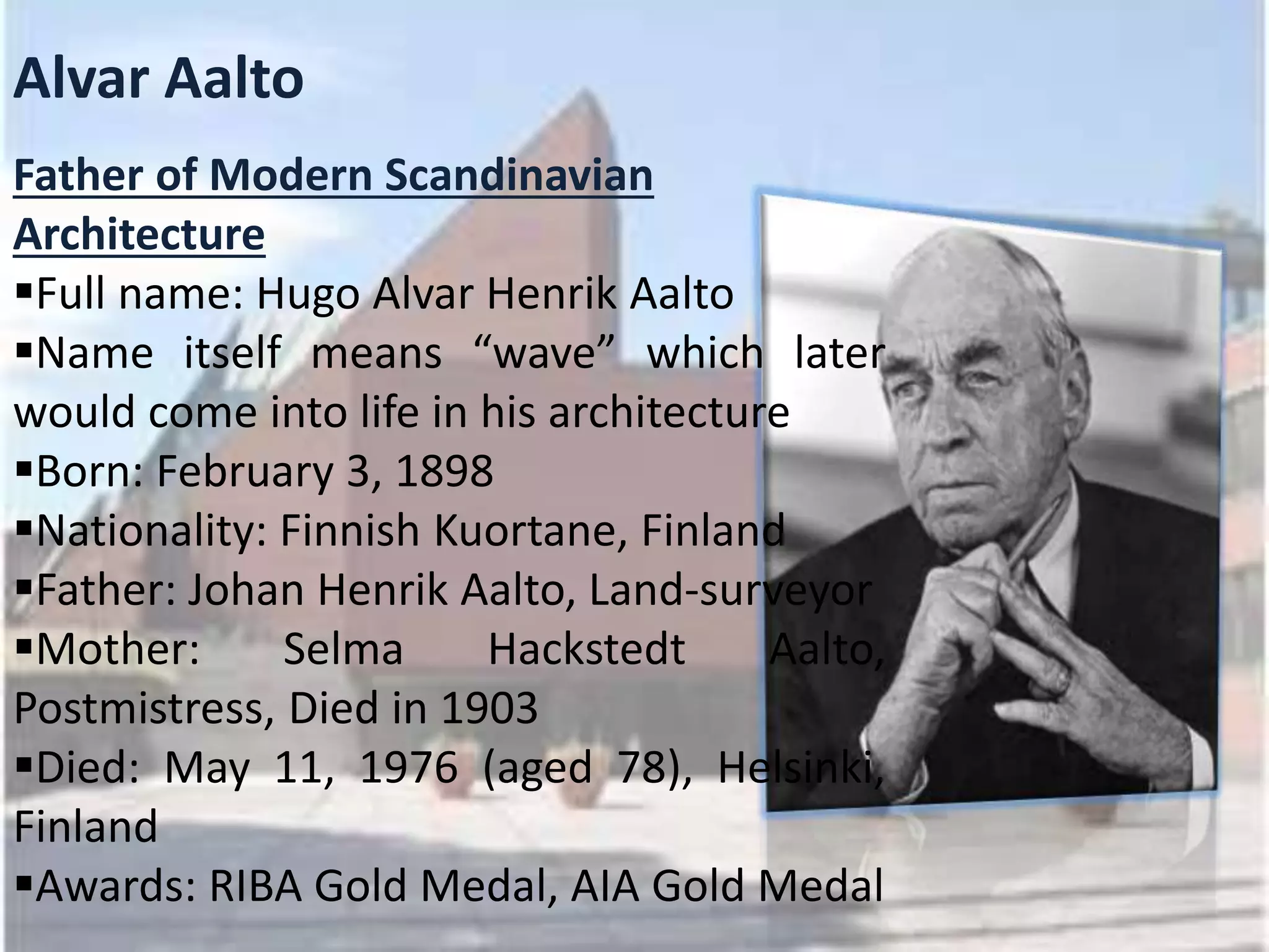 Alvar Aalto | PPTX