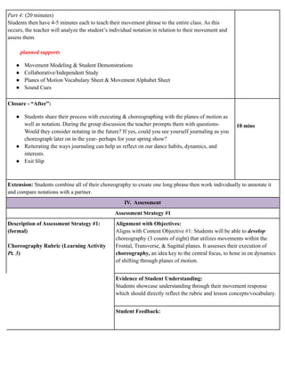Motion & Notation Across Planes | PDF