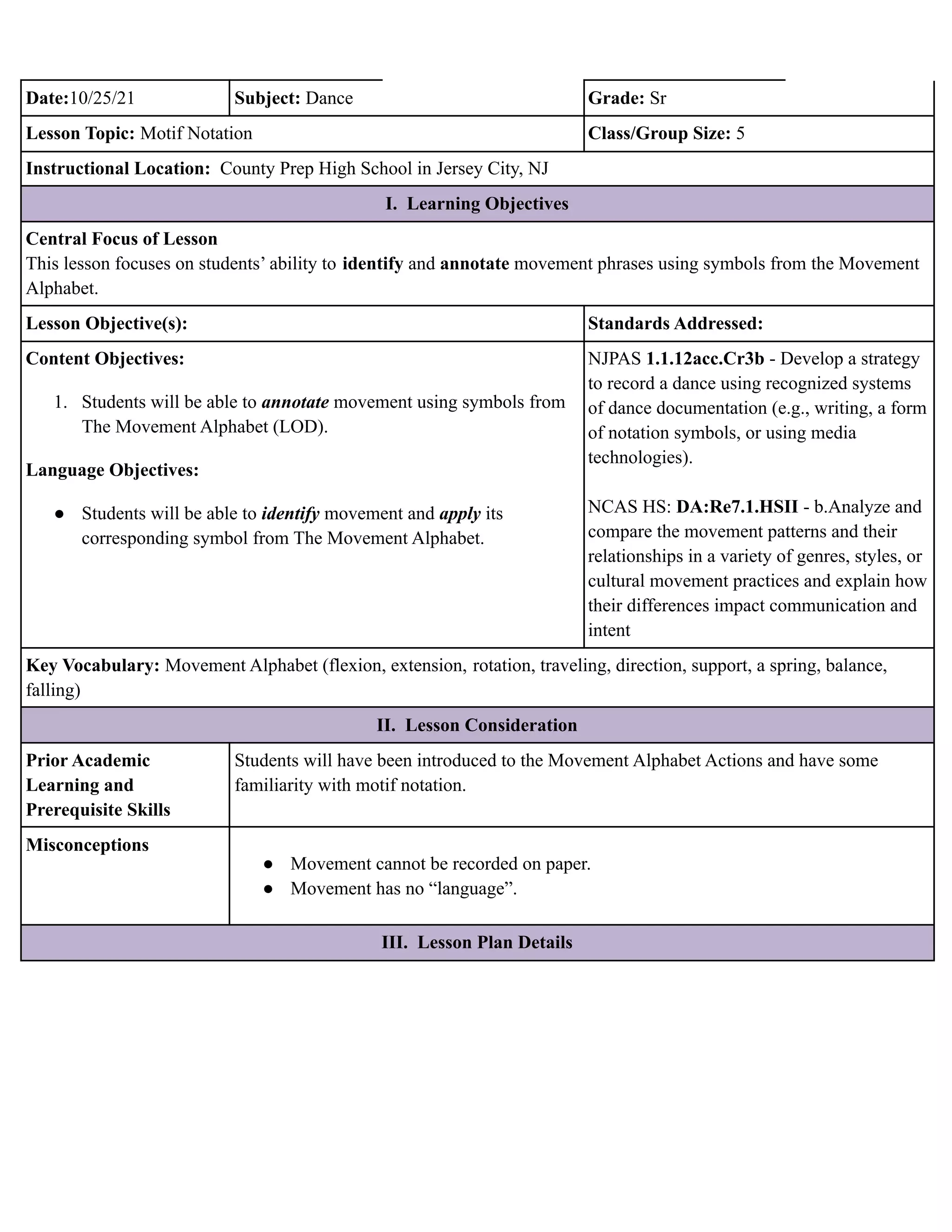Spinal Mobility Lesson | PDF