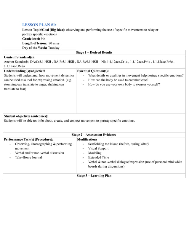 SEL Lesson Plans | PDF