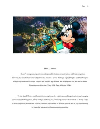 Walt Disney World Market Analysis Report. | PDF