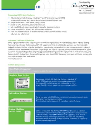 Alvarion BreezeMAX (quantumwimax.com) | PDF