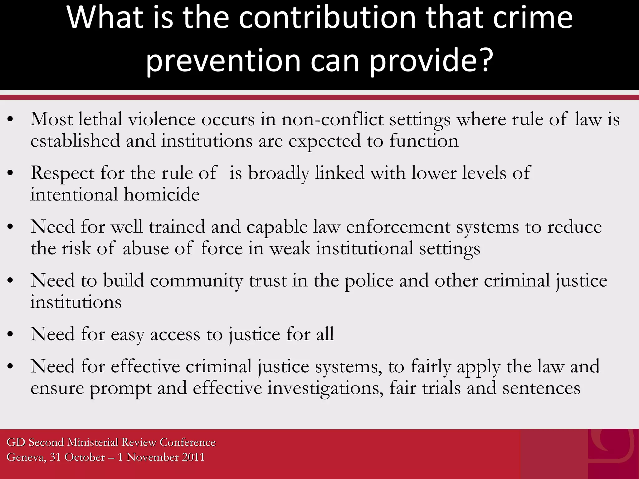 Anna Alvazzi - Small Arms Survey | PPT | Free Download