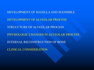 ALVEOLAR BONE HISTOLOGY LECTURE FOR 1ST BDS STUDENTS | PPT
