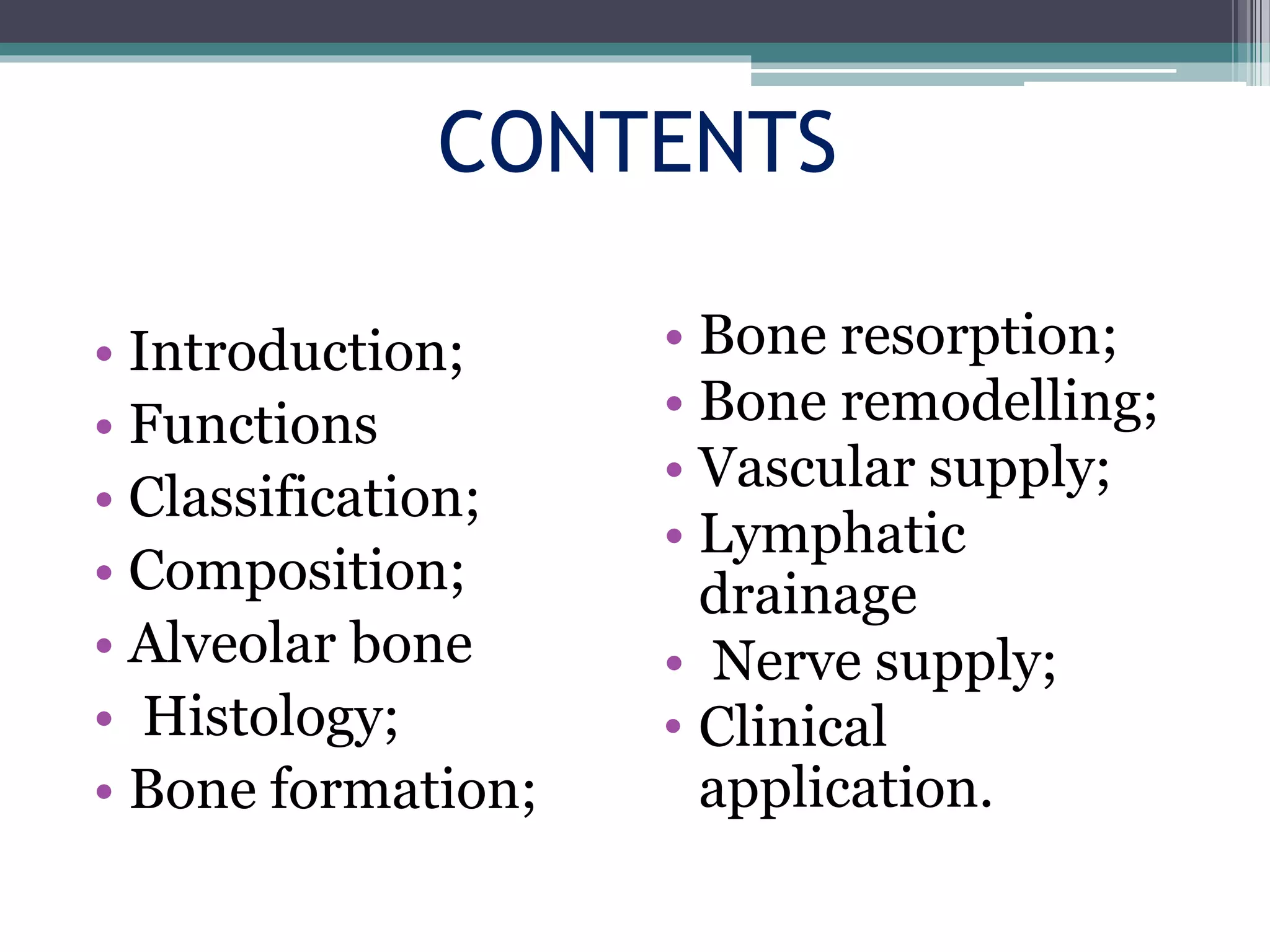 Alveolar bone ppt | PPTX