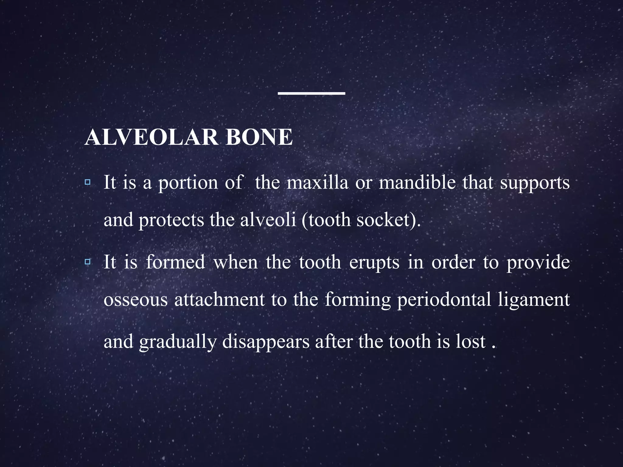 Alveolar process bds class | PPTX