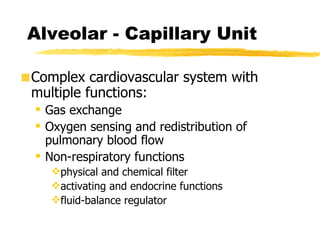 Alveolar Capillary Unit | PPT