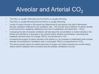 Alveolar gases and diffusion | PPTX