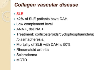 Alveolar hemorrhage | PPTX