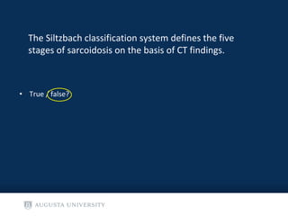 Alveolar sarcoid | PPTX