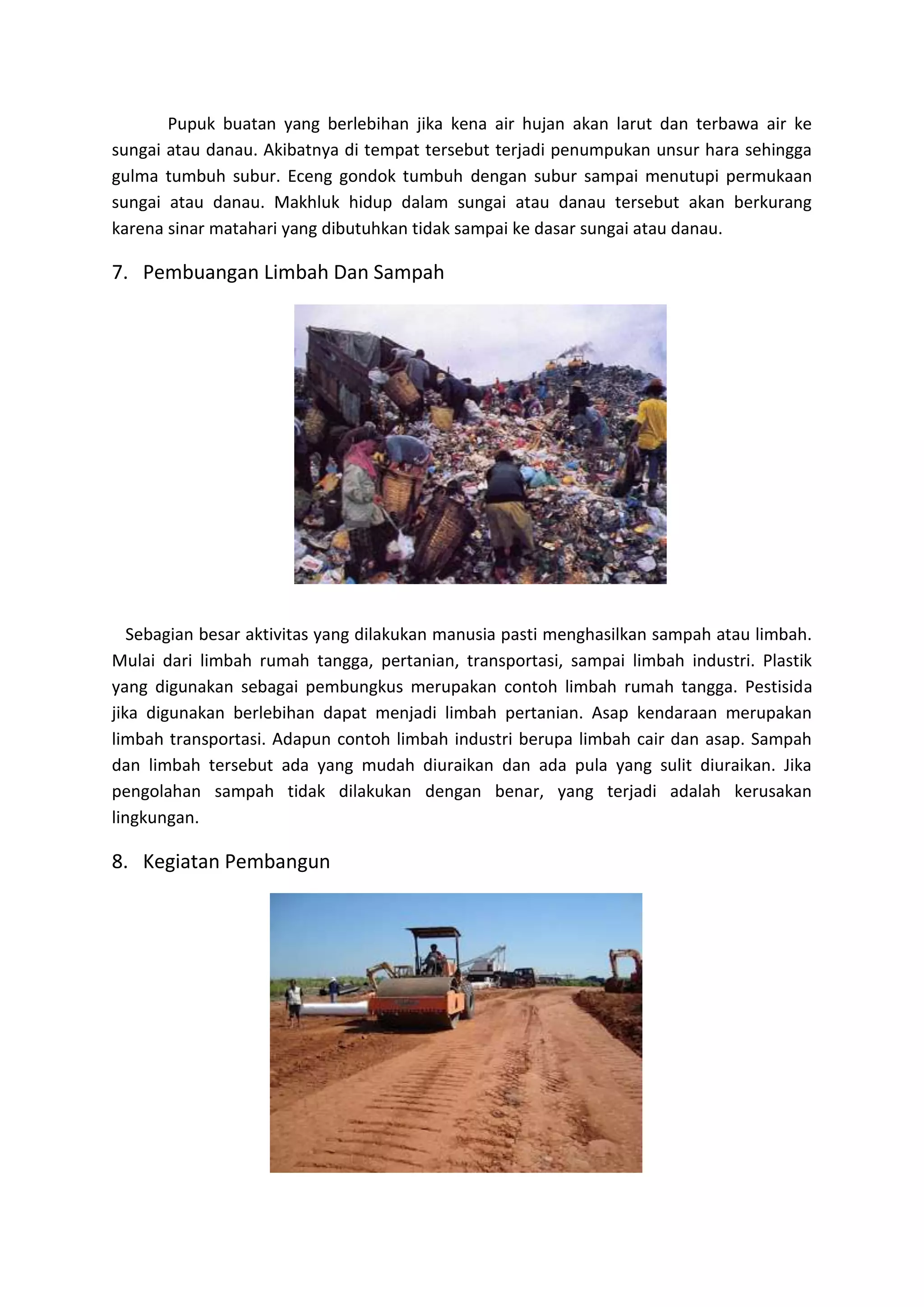 Kerusakan Alam yang Dilakukan Manusia | DOCX