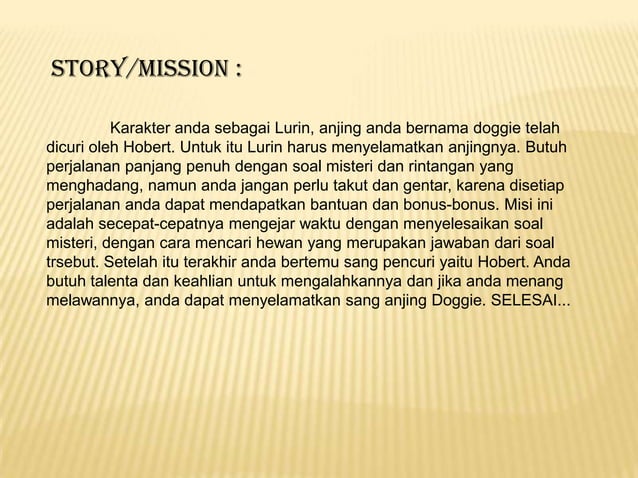 Naskah untuk membuat game | PPT