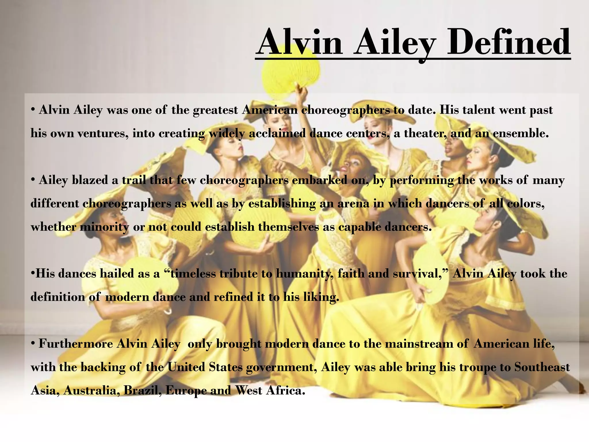 Alvin Ailey Econ Project | PDF