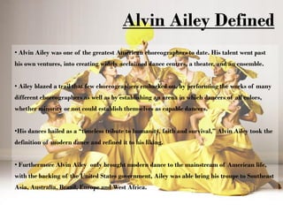 Alvin Ailey Econ Project | PDF