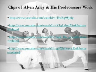 Alvin Ailey Econ Project | PDF