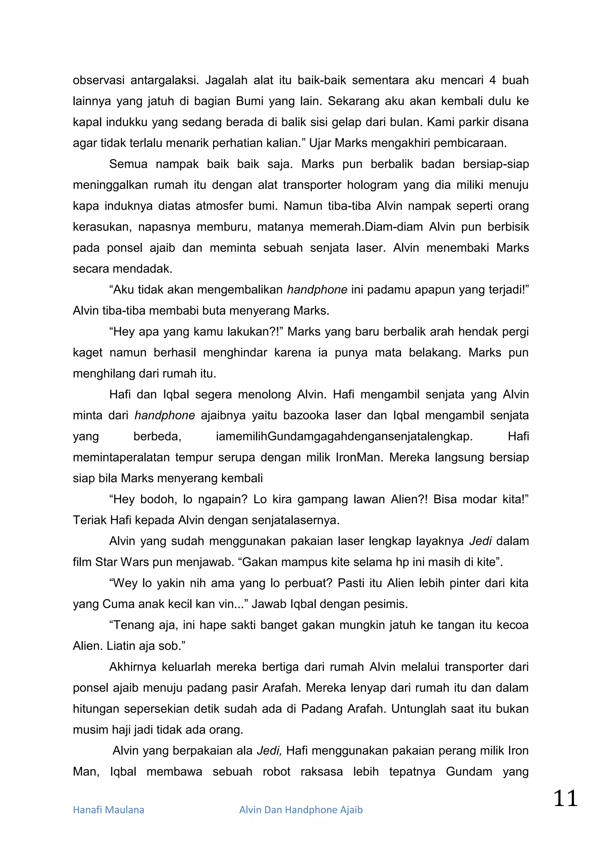 Alvin dan telepon ajaib edit pashya | DOCX