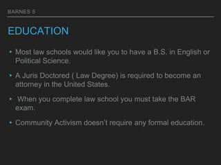 "Alvin Barnes Jackson Mississippi" Career PPT | PPT