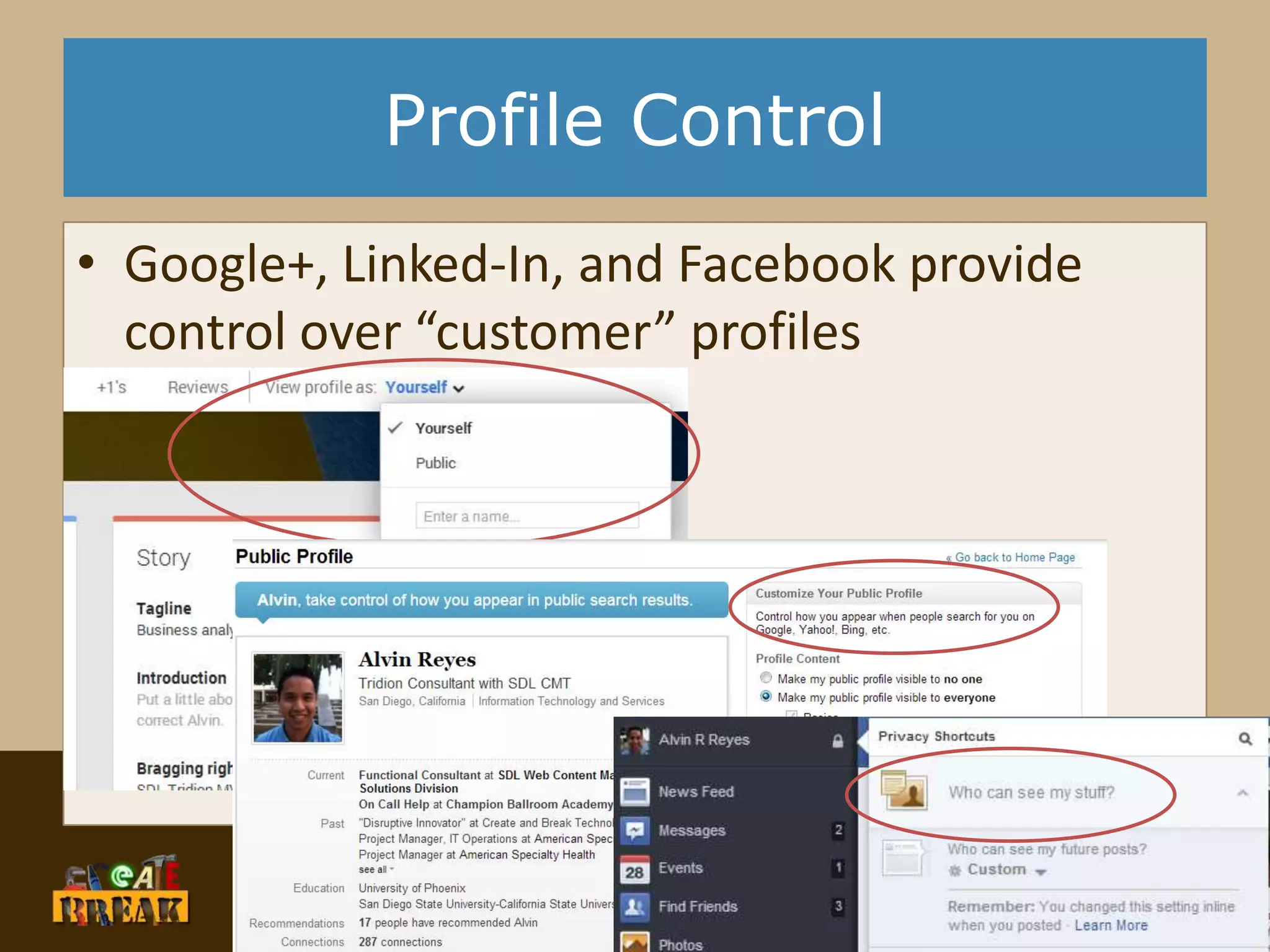 Customer Experience Management: Transparency and Control Requirements