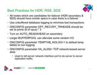 Always on high availability best practices for informix | PDF