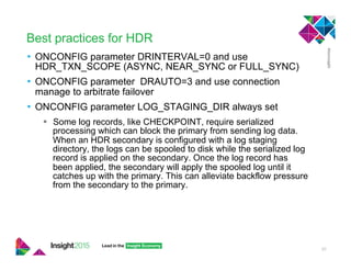 Always on high availability best practices for informix | PDF