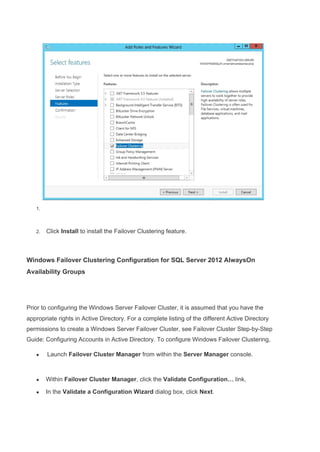 Always on availability group | PDF | Databases | Computer Software and ...