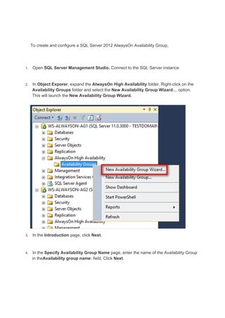 Always on availability group | PDF | Databases | Computer Software and Applications