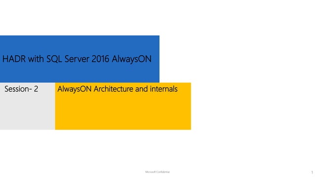 AlwaysON Basics | PPTX | Databases | Computer Software and Applications