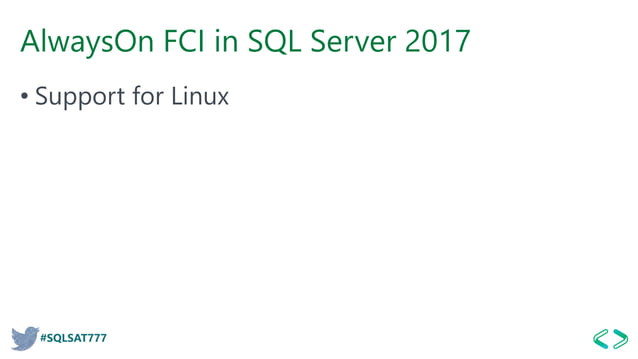 Alwayson in sqlserver2017 | PDF