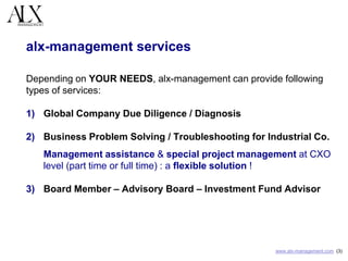 ALX-MANAGEMENT Overview | PPT