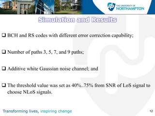 Utilise Multipath Propagation to Improve the performance of BCH and RS Codes | PPTX