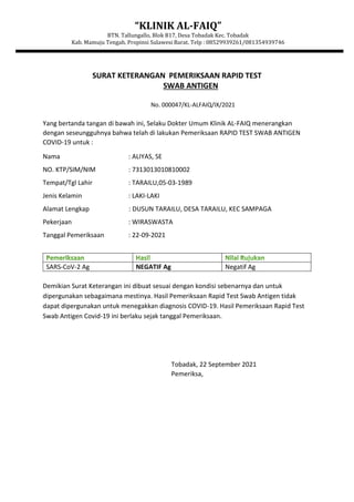 contoh format ANTIGEN | DOCX