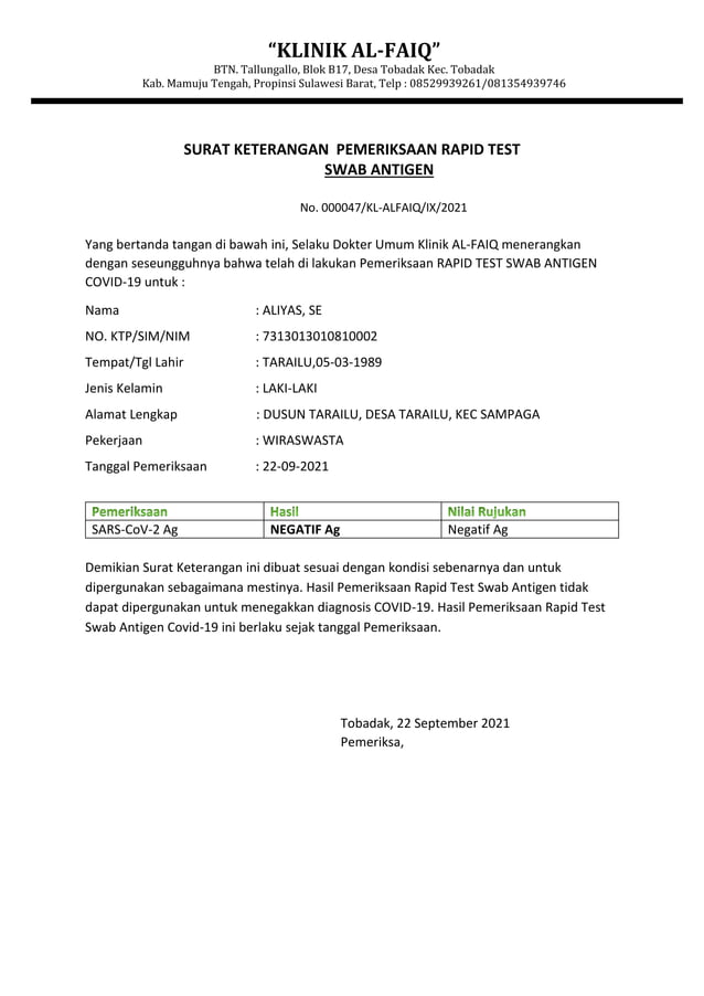 contoh format ANTIGEN | DOCX