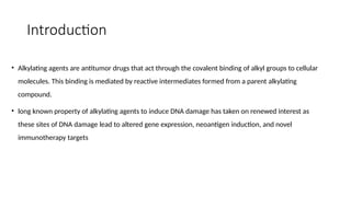 Alkylating Agents with brief details of chemotherapy | PPTX