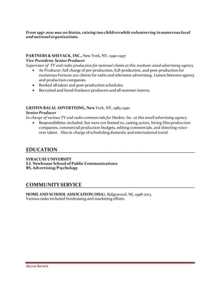 Alyson Kerwin resume | DOCX