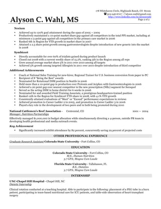 Alyson Wahl Resume | PDF