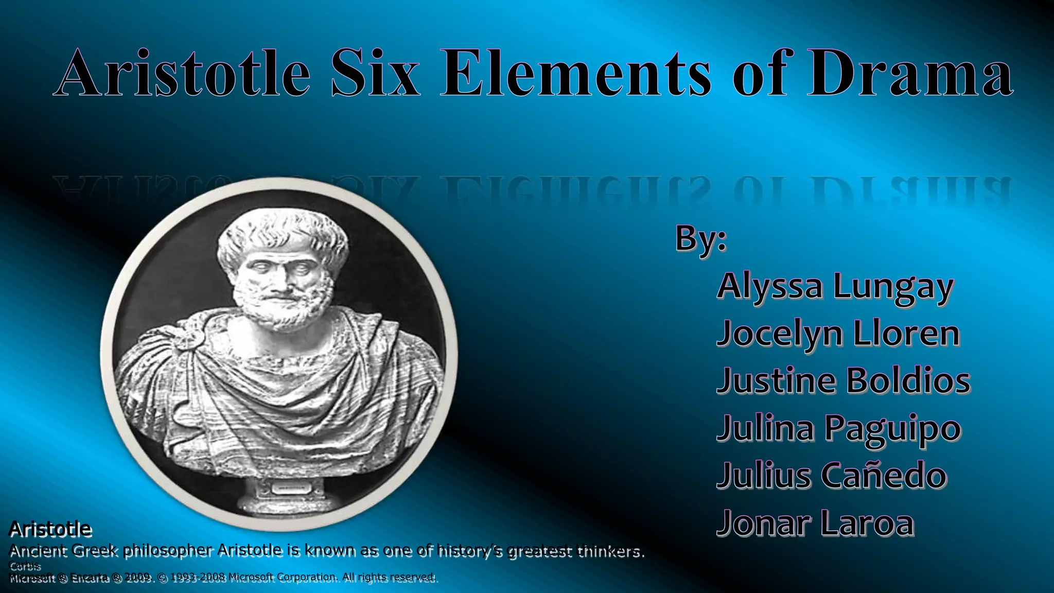 Aristotle Six Elements of Drama | PPTX