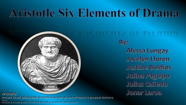 Aristotle Six Elements of Drama | PPTX