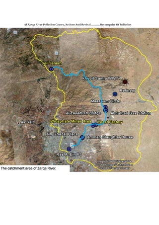 Al zarqa river pollution causes, actions and revival ………rectangular of ...