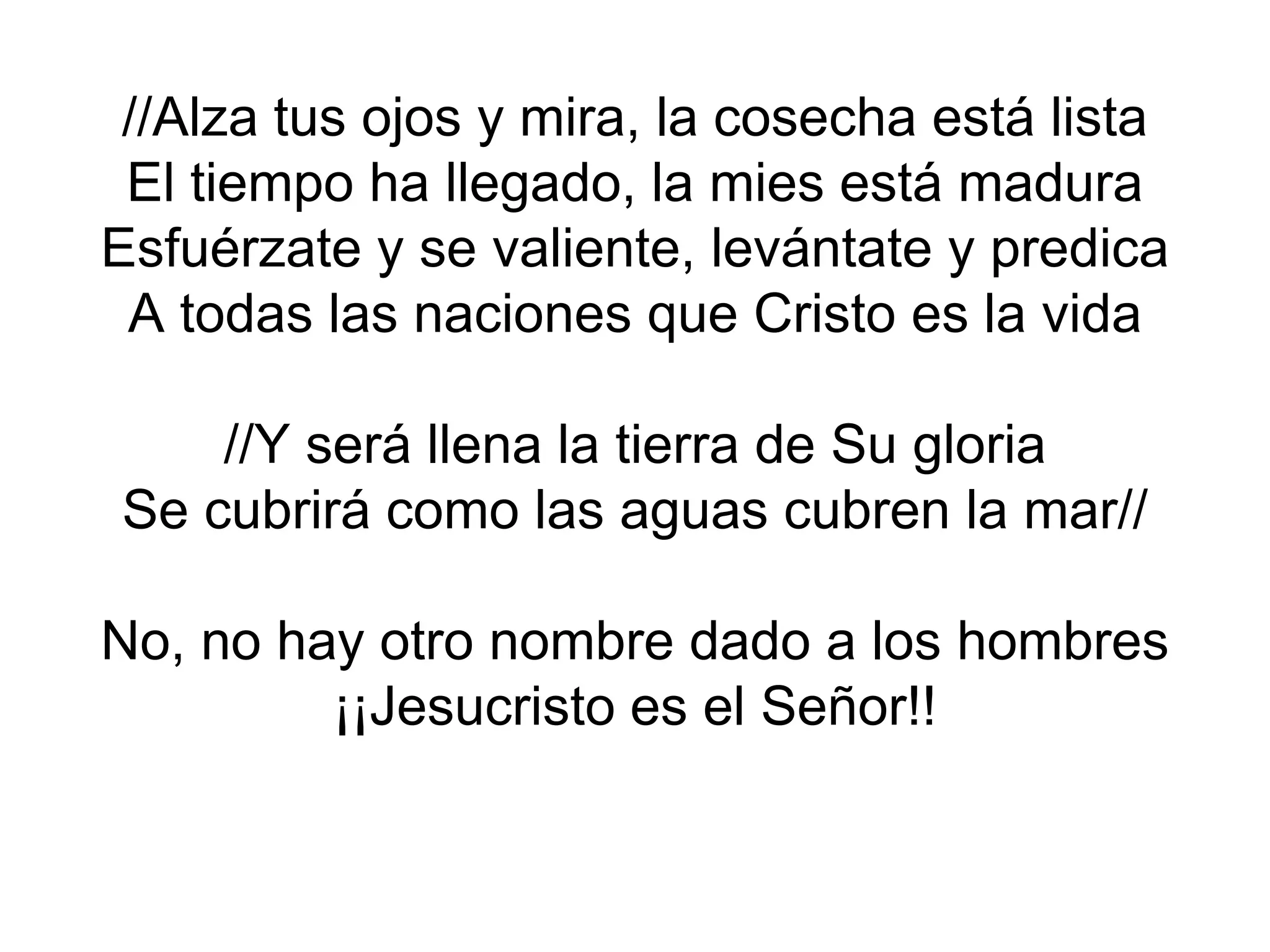Alza tus ojos y mira | PPTX