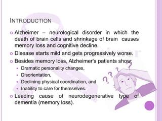 Alzheimer's disease | PPTX