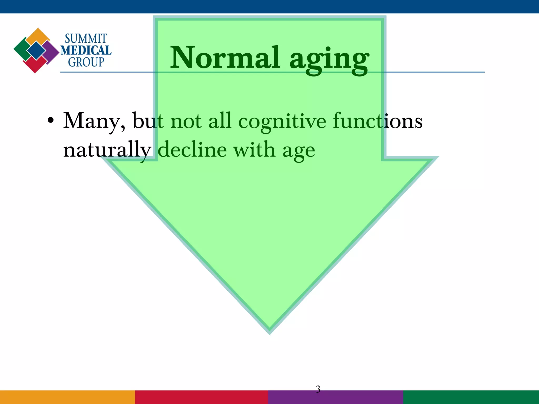 Alzheimer Dementia: The Threshold Between Normal Aging and Disease ...