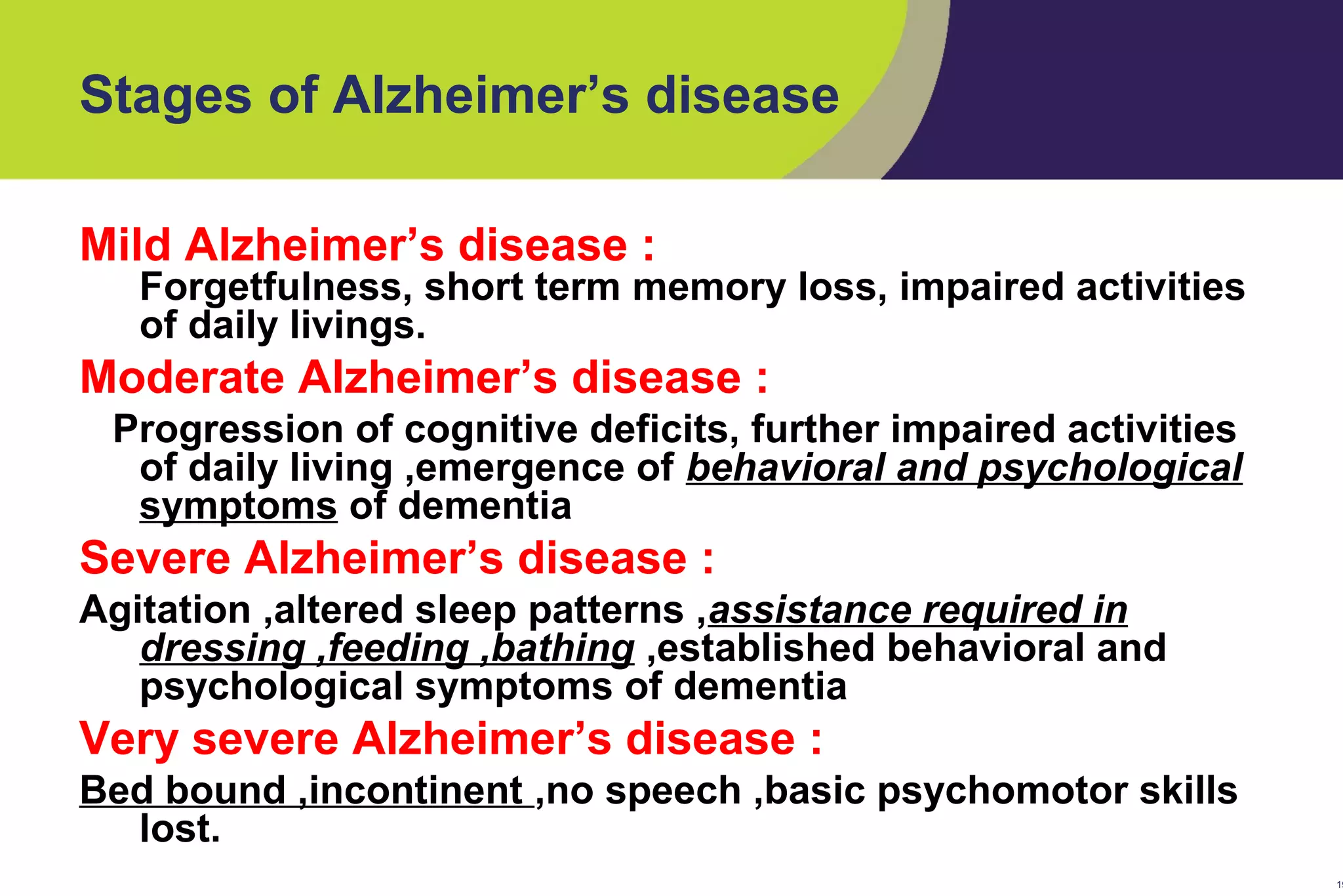 Alzheimer disease | PPT