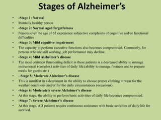 Alzheimer powerpoint | PPTX