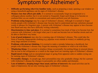 Alzheimer powerpoint | PPTX