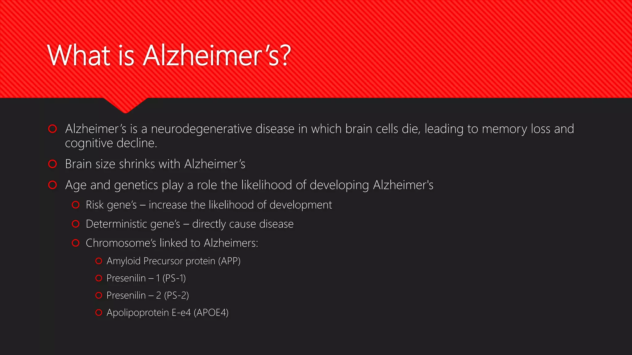 Alzheimers case study ec biochem | PPT