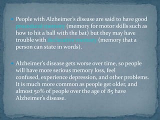 Alzheimer S Disease | PPT
