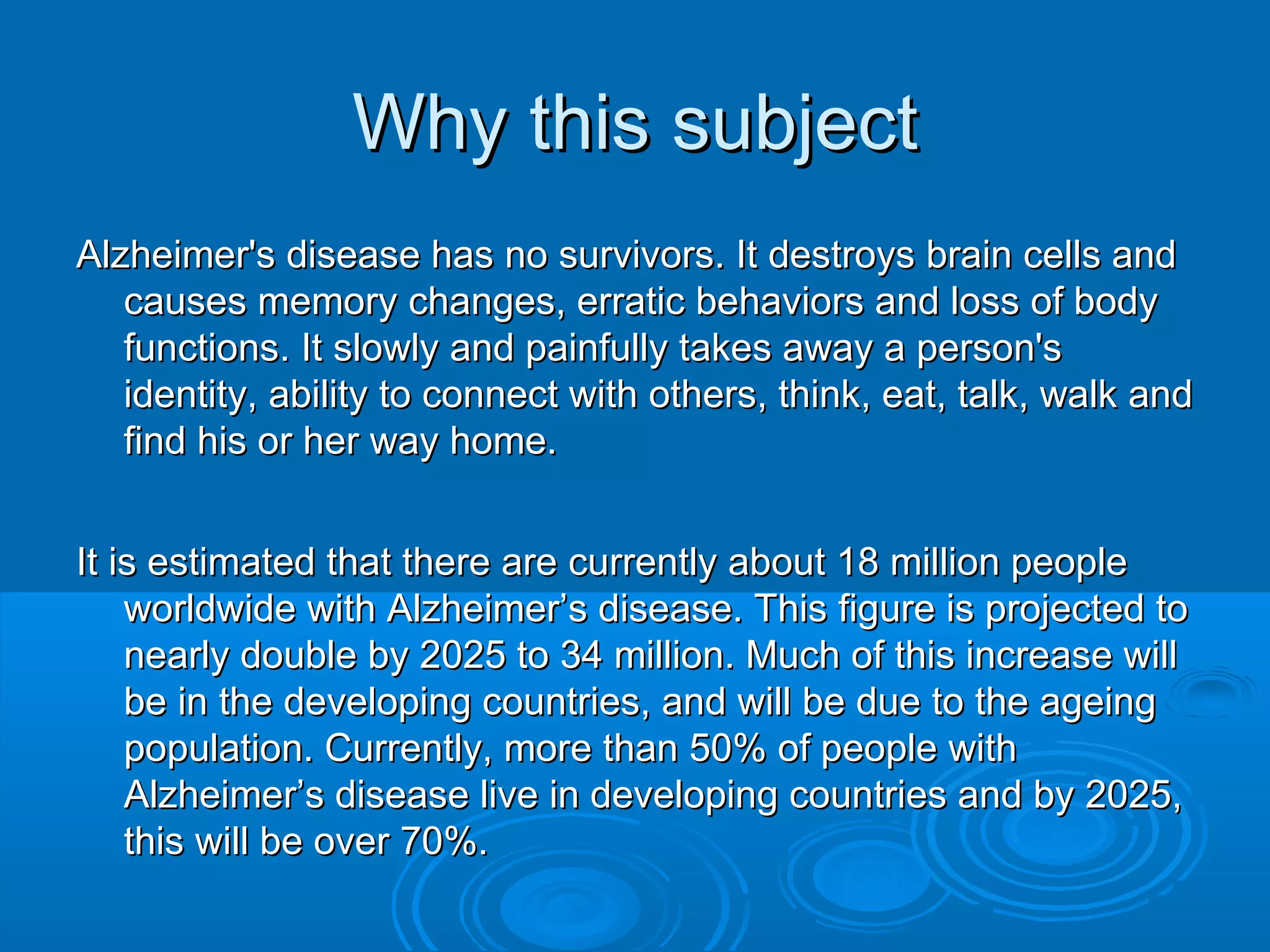 Alzheimer’s disease | PPT
