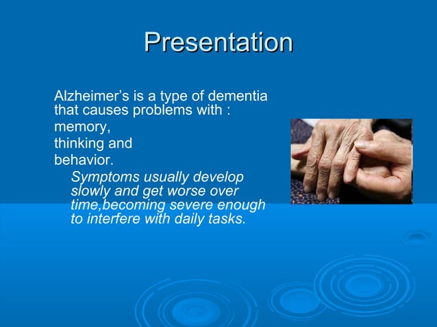 Alzheimer’s disease | PPT